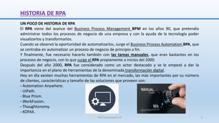 RPA AUTOMATIZACIÓN ROBÓTICA DE PROCESOS | PPTX
