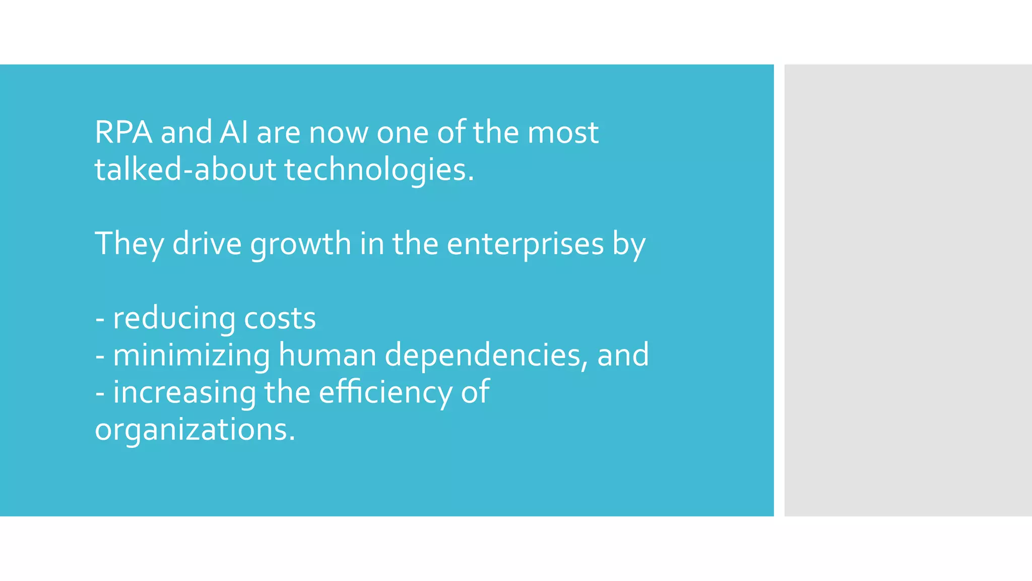 AI & RPA: What's the Difference | PPT