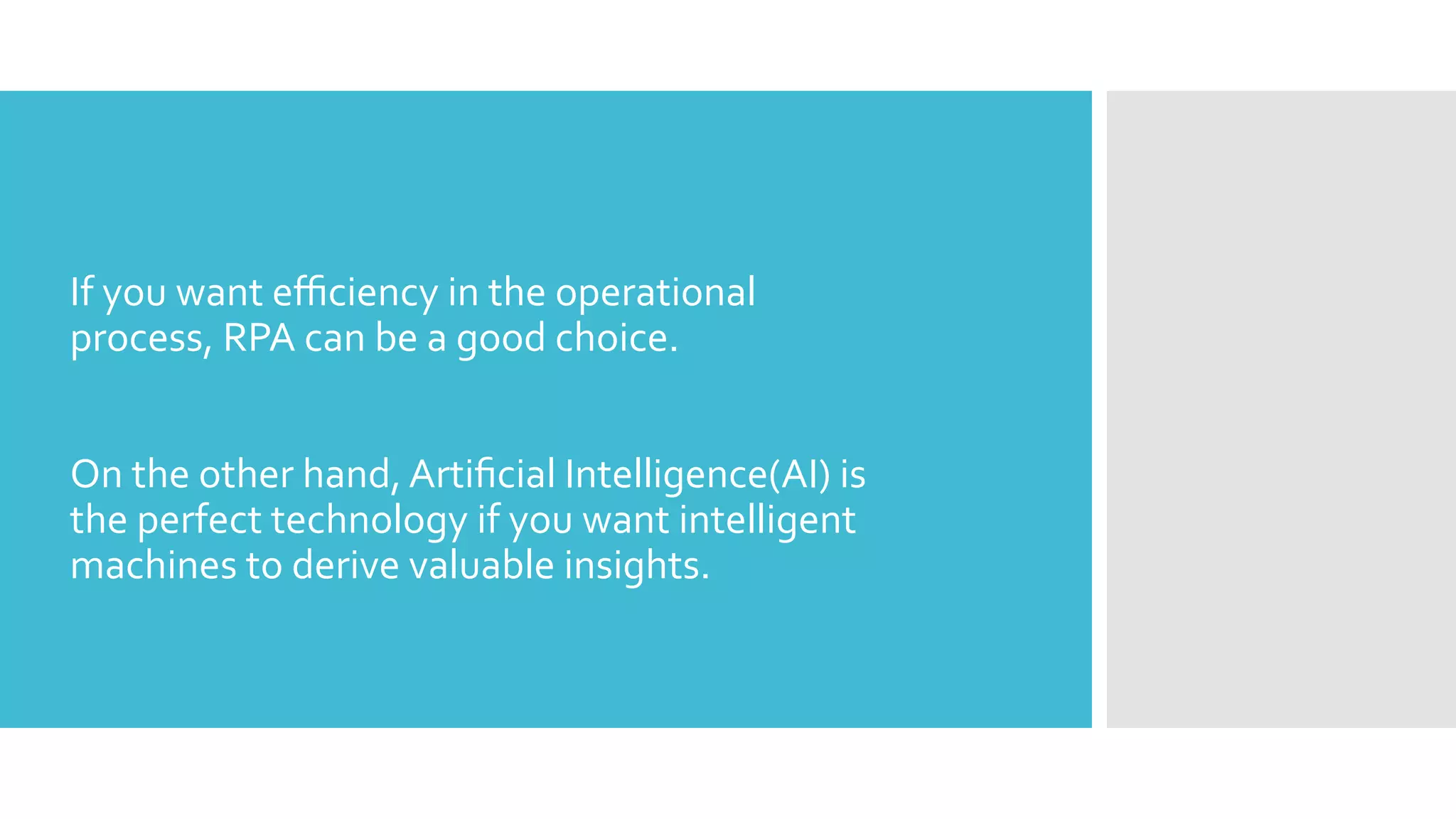 AI & RPA: What's the Difference | PPT