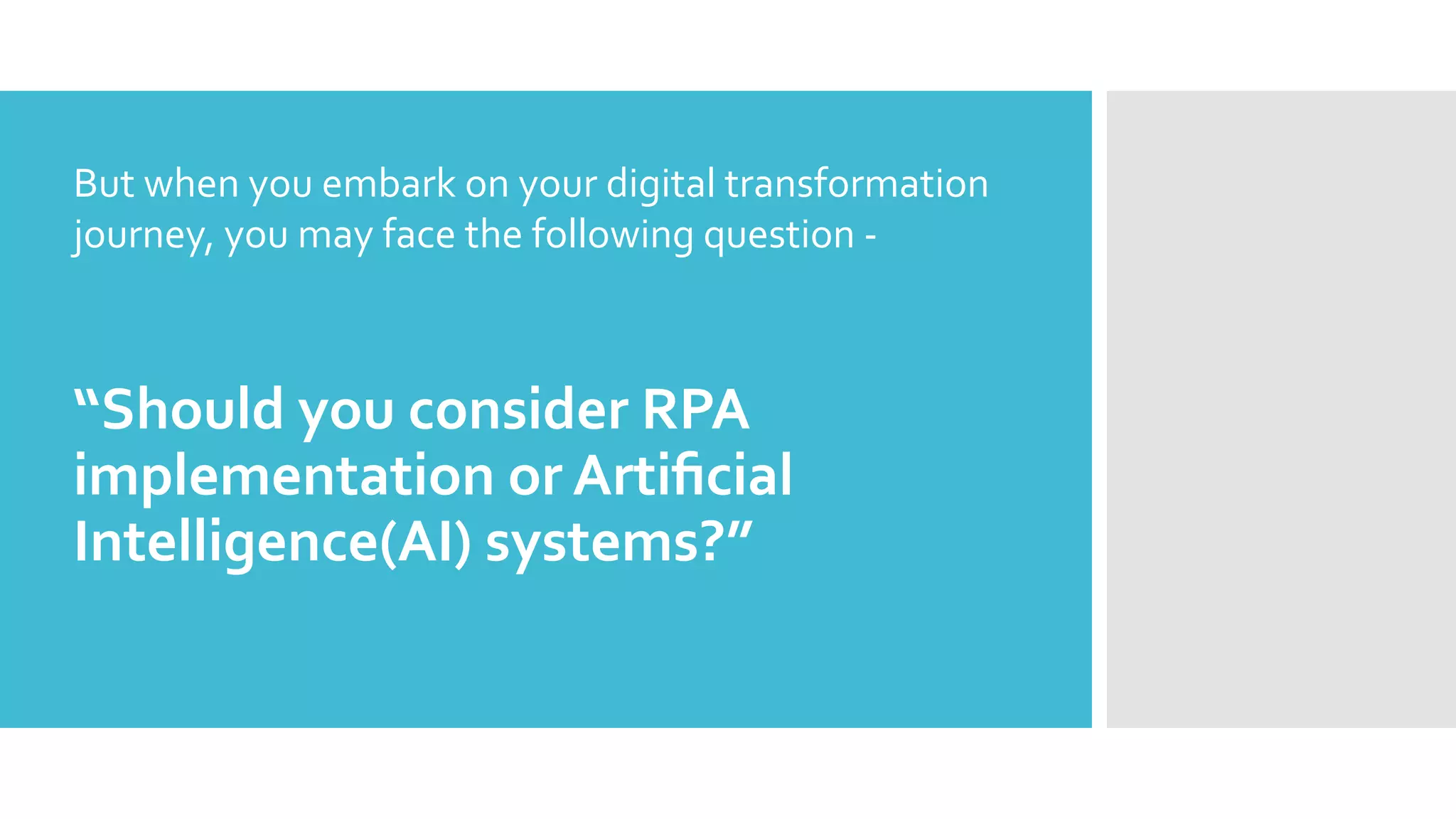 AI & RPA: What's the Difference | PPT