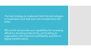 AI & RPA: What's the Difference | PPT