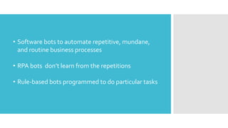 AI & RPA: What's the Difference | PPT