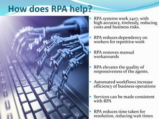 RPA helps Inbound Call Center services | PPT