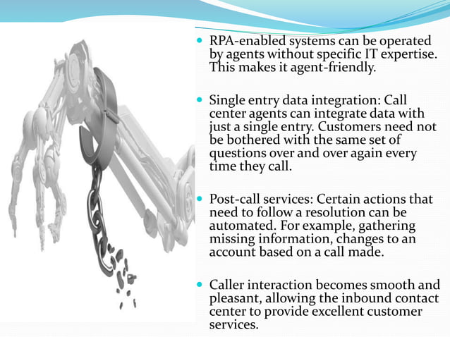 RPA helps Inbound Call Center services | PPT