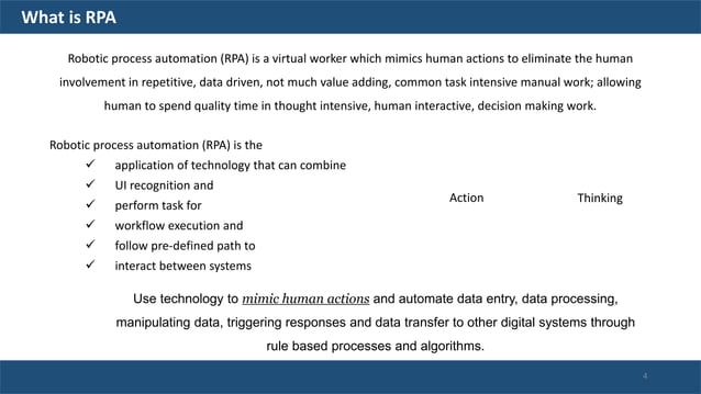 Robotics Process Automation (RPA) - Hands on knowledge | PDF