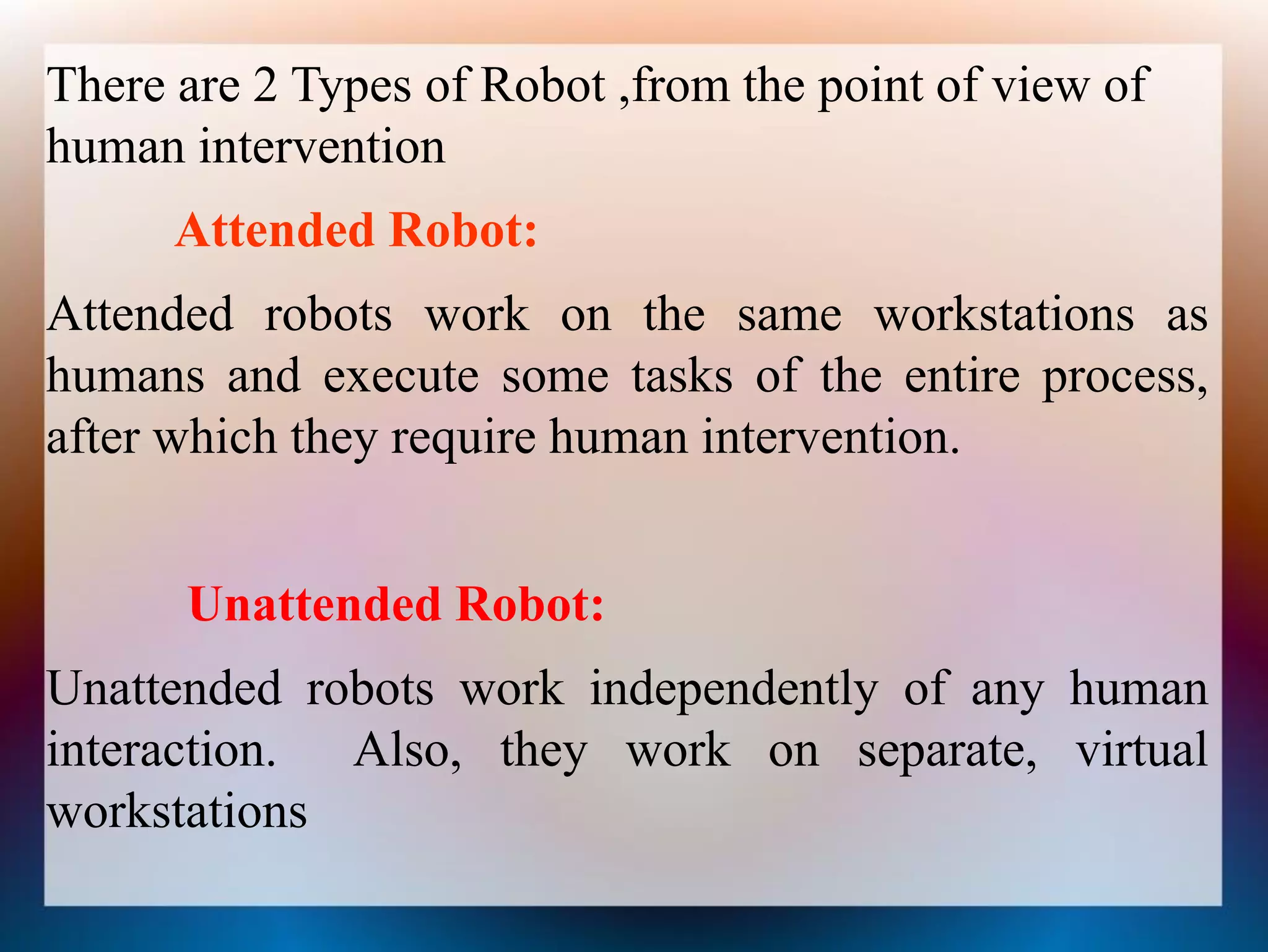 Basic of Robotics Process Automation | PPT