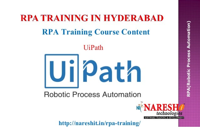 RPA Training in Hyderabad
