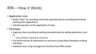 Robotic Process Automation 101 | PPT