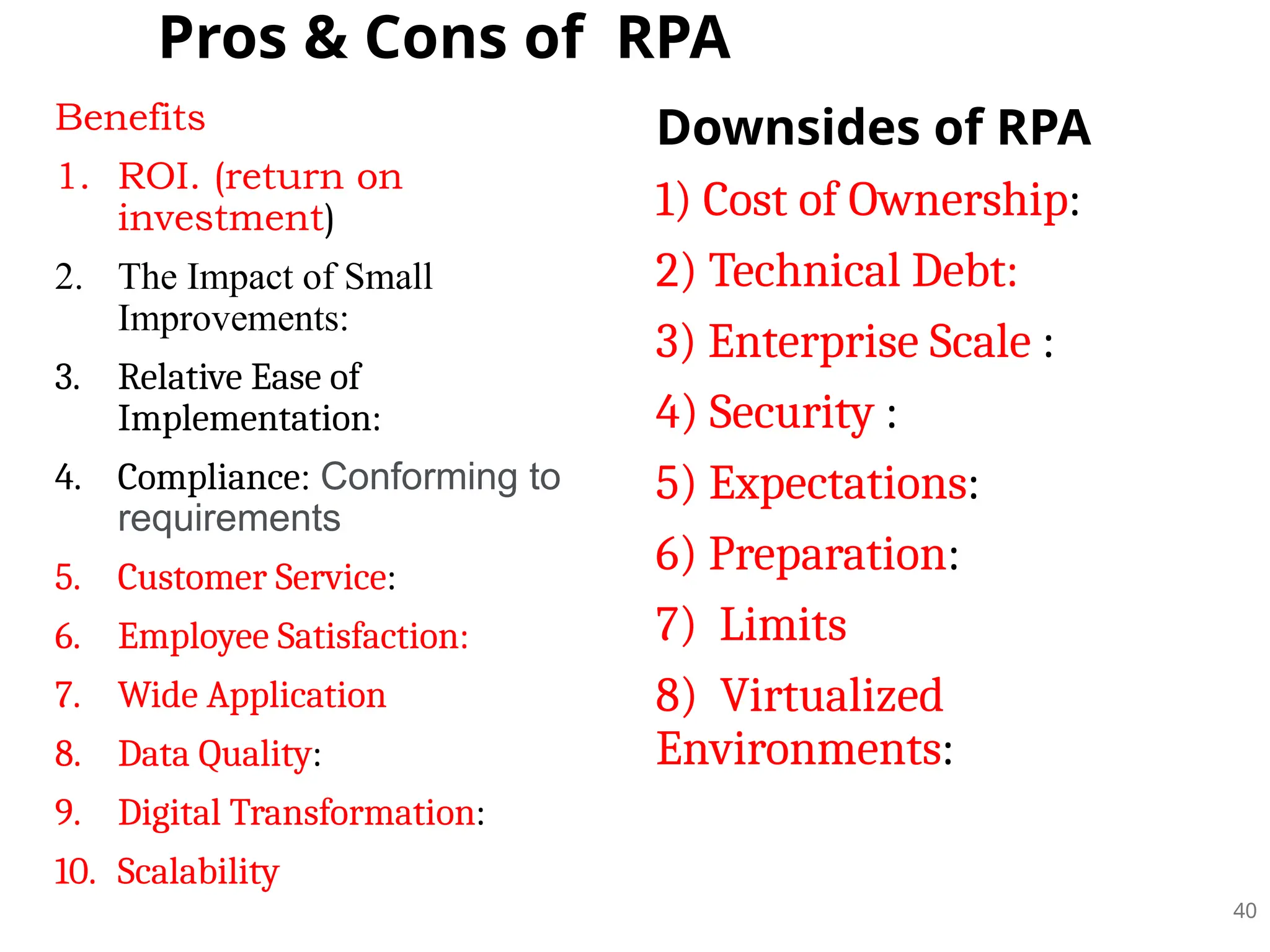 RPA1_ROBOTIC PROCESS AUTOMATION introduction | PPT