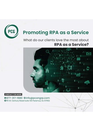RPA as a Service - Simplifying Business Automation | PCG | PDF