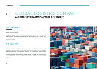 Robotic Process Automation End-to-End Implementation Roadmap | PDF