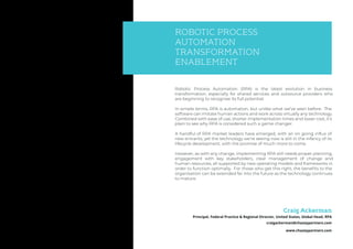 Robotic Process Automation End-to-End Implementation Roadmap | PDF