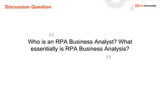 RPA Business Analysis - Up and Running.pdf