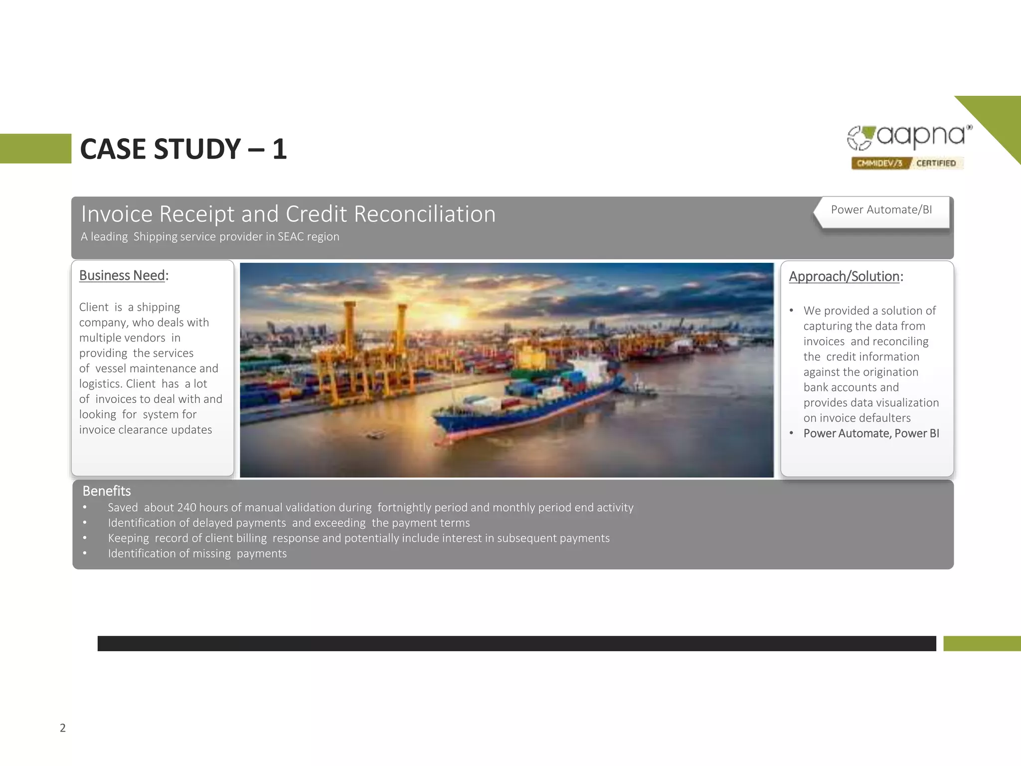 RPA Case Studies - AAPNA Infotech | PPT