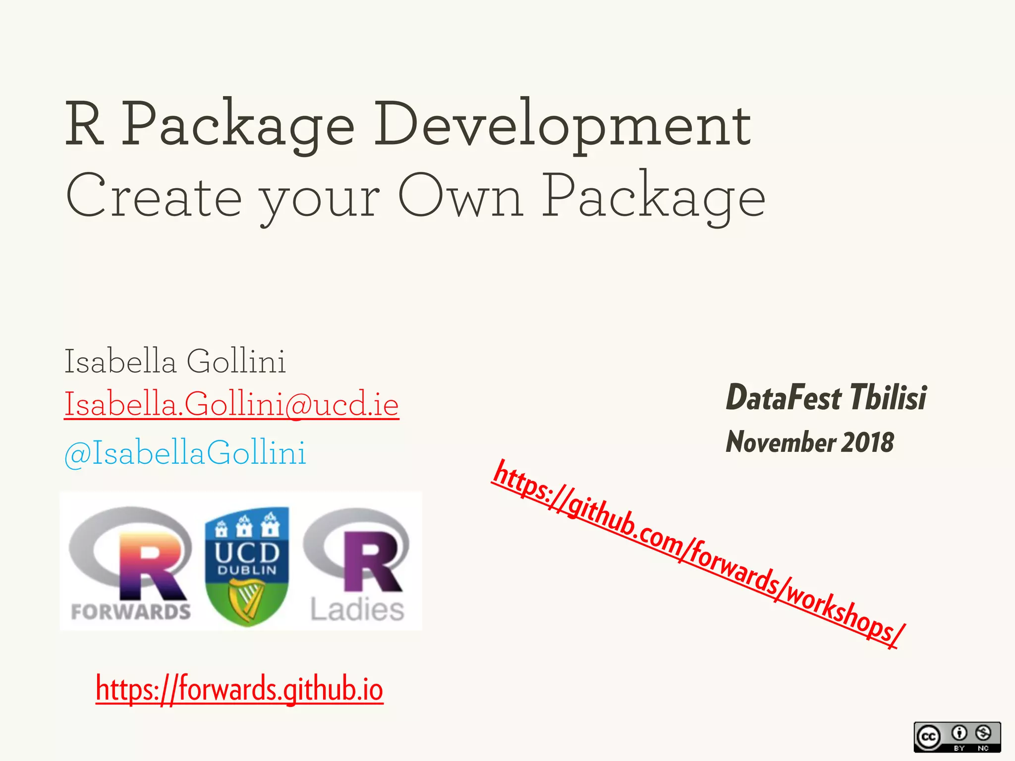 R package development, create your own package isabella gollini | PPT