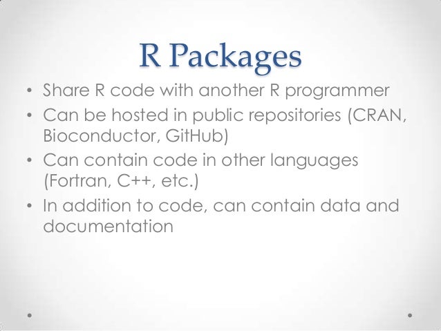 Creating R Packages