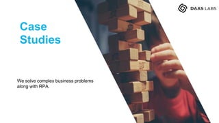 RPA (Robotic Process Automation) by Daas Labs | PPTX