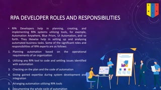 JOB OF THE FUTURE: RPA Developer | PPT