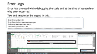 Rpa fallout and log mechanism | PPTX