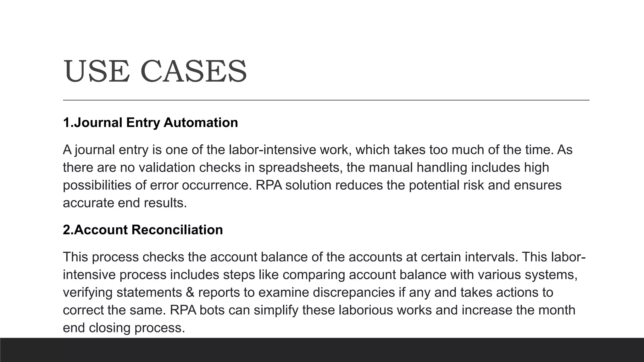 Rpa for finance and accounting | PPTX