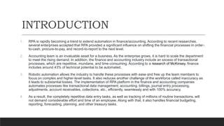 Rpa for finance and accounting | PPTX
