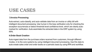 Rpa for finance and accounting | PPTX