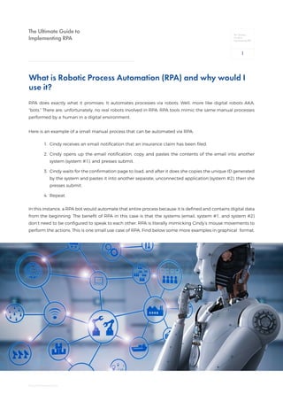 The Ultimate Guide to Implementing RPA Successfully in 2018- A Whitepaper by RapidValue | PDF