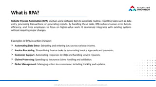 RPA & Industry 4.0 -Driving the Future of Automation | PPT | Free Download