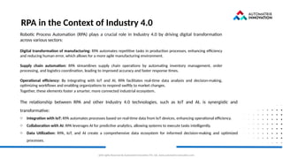 RPA & Industry 4.0 -Driving the Future of Automation | PPT | Free Download