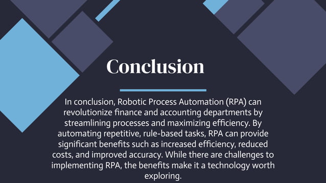 RPA for Finance and Accounting | PDF | Robotics | Technology & Computing