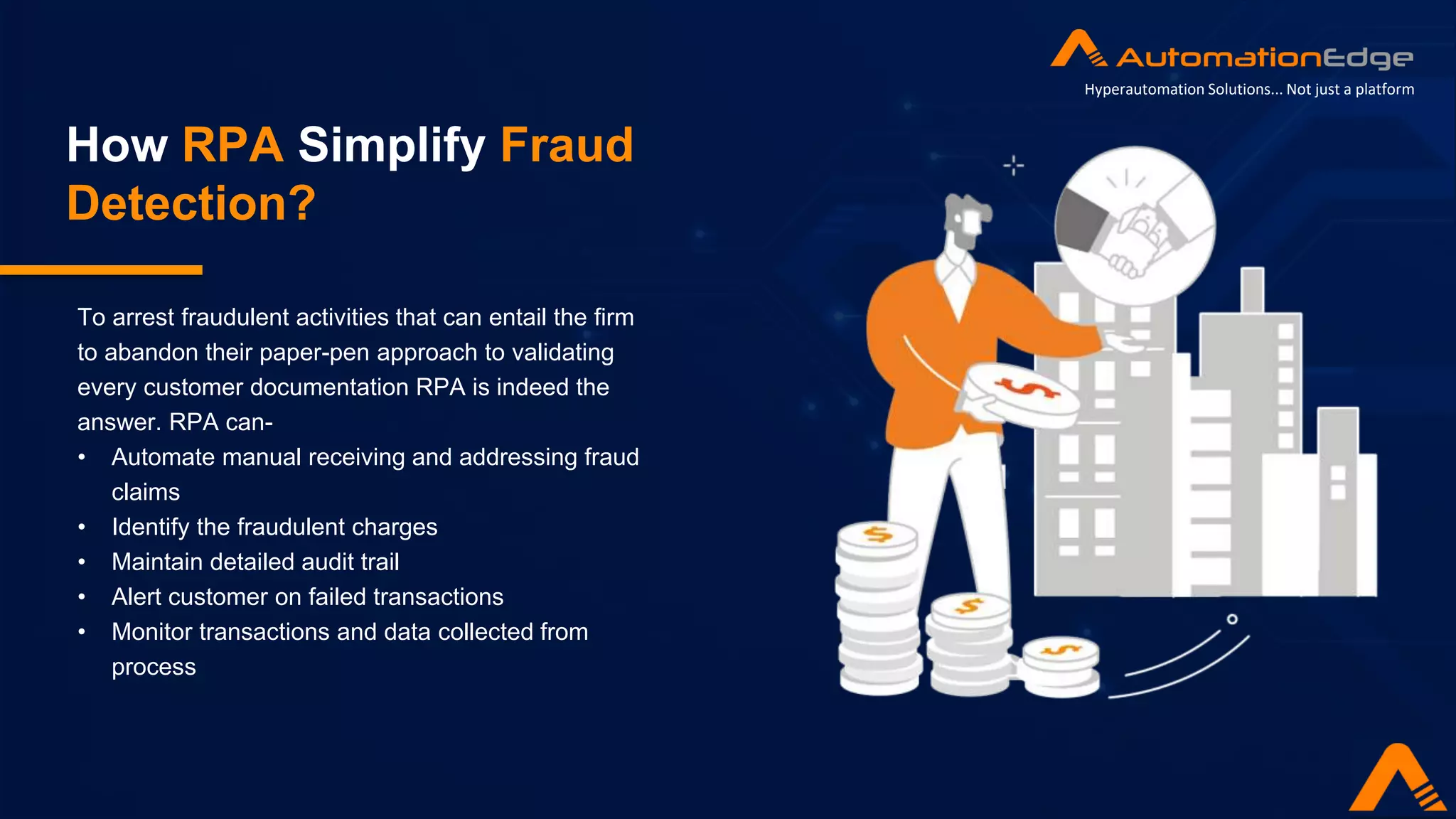 Make Trade Monitoring Better With Rpa In Fraud Detection Pptx Business Banking And Finance