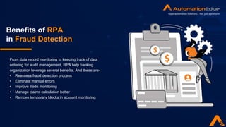Make Trade Monitoring Better with RPA in Fraud Detection | PPTX