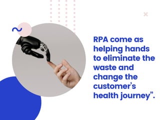 Importance Of RPA in Healthcare Industry | PDF | Robotics | Technology ...