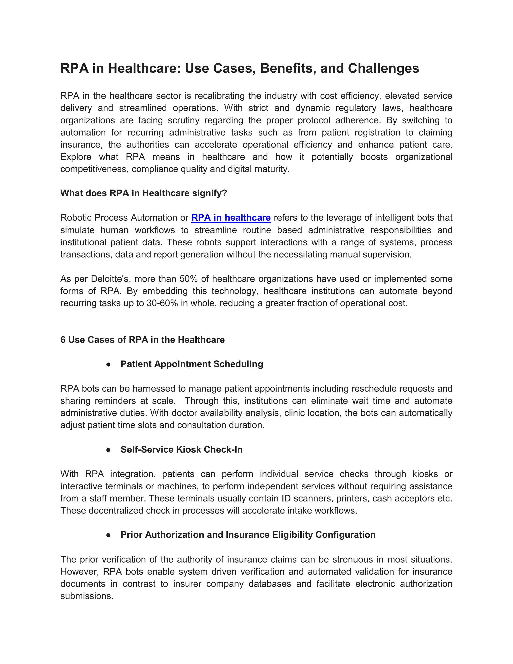 RPA in Healthcare_ Use Cases, Benefits, and Challenges.pdf