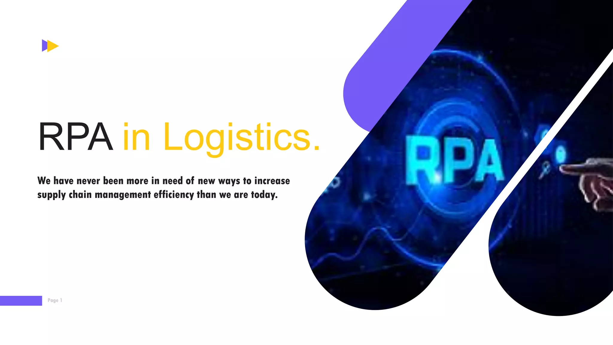 RPA in Logistics | PDF