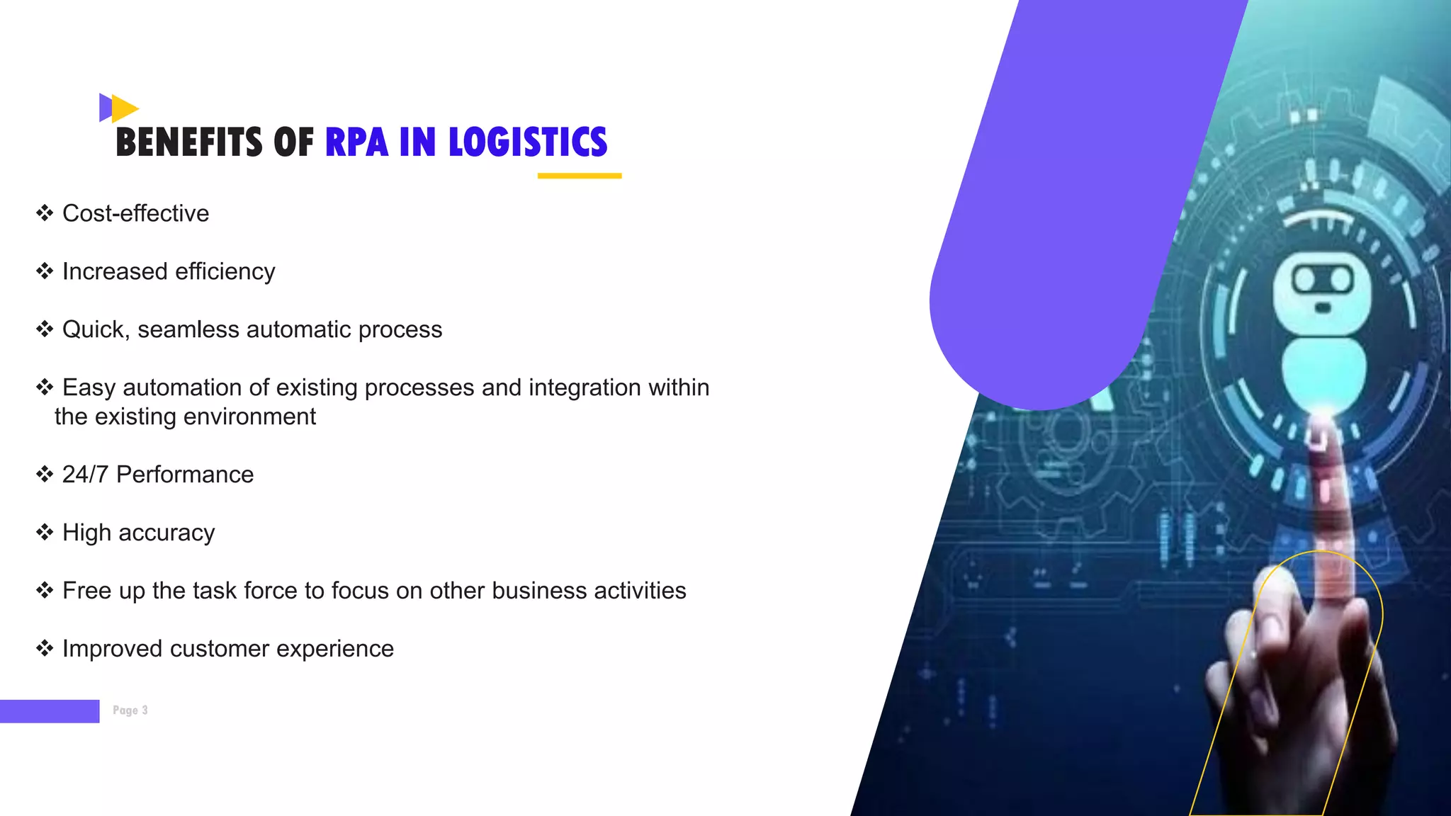RPA in Logistics | PDF