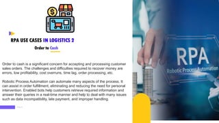 RPA in Logistics | PDF