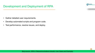 RPA in Telecommunications Industry | PPTX