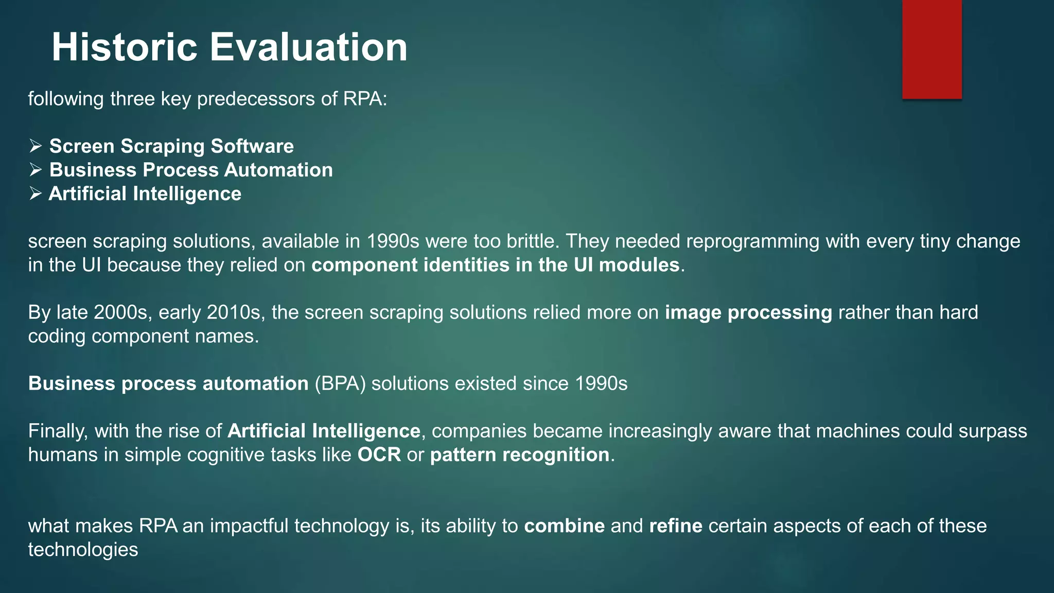 Introduction to Robotic Process Automation by K.G.Maheshwari | PPTX