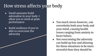 Stress Management Workshop Lesson | PPT | Free Download