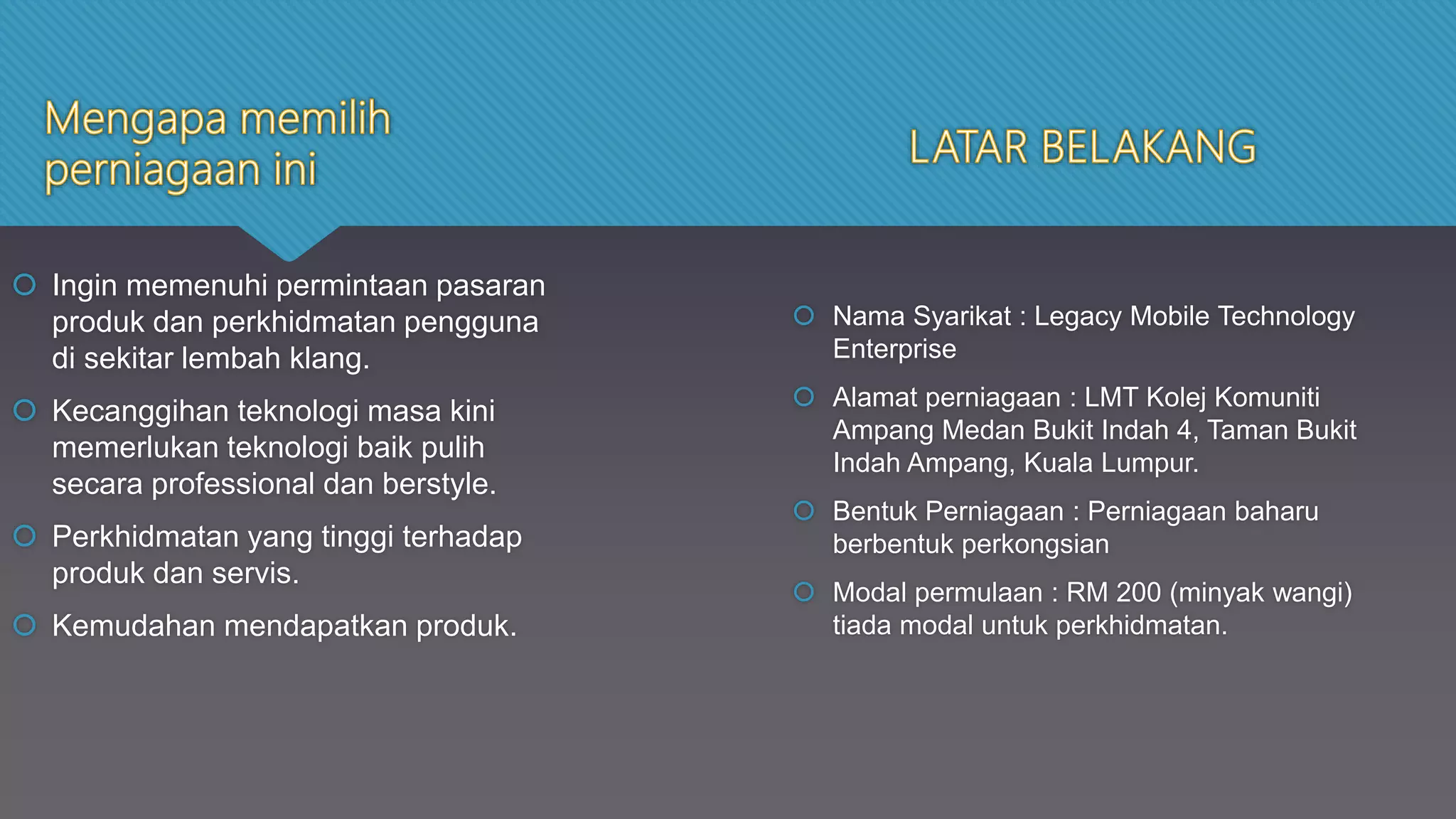 RANCANGAN PERNIAGAAN 2 | PPTX