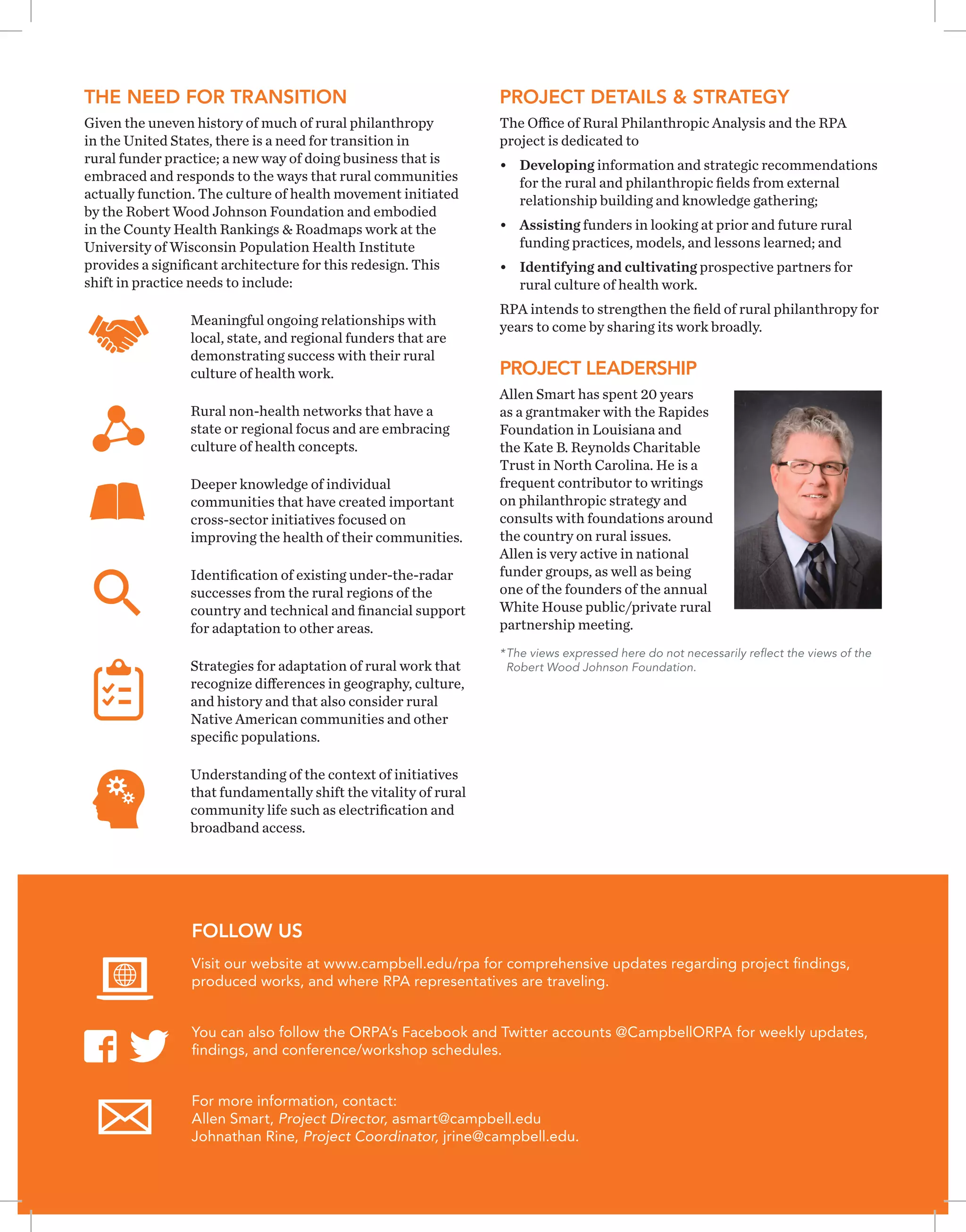 The Rural Philanthropic Analysis Project | PDF