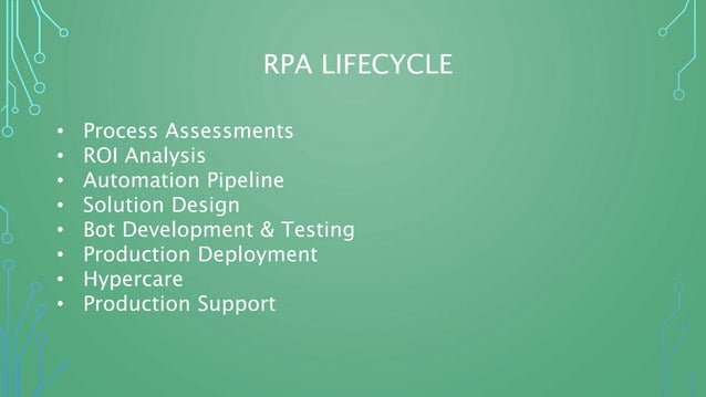 An Overview of Robotic Process Automation (RPA) | PPTX
