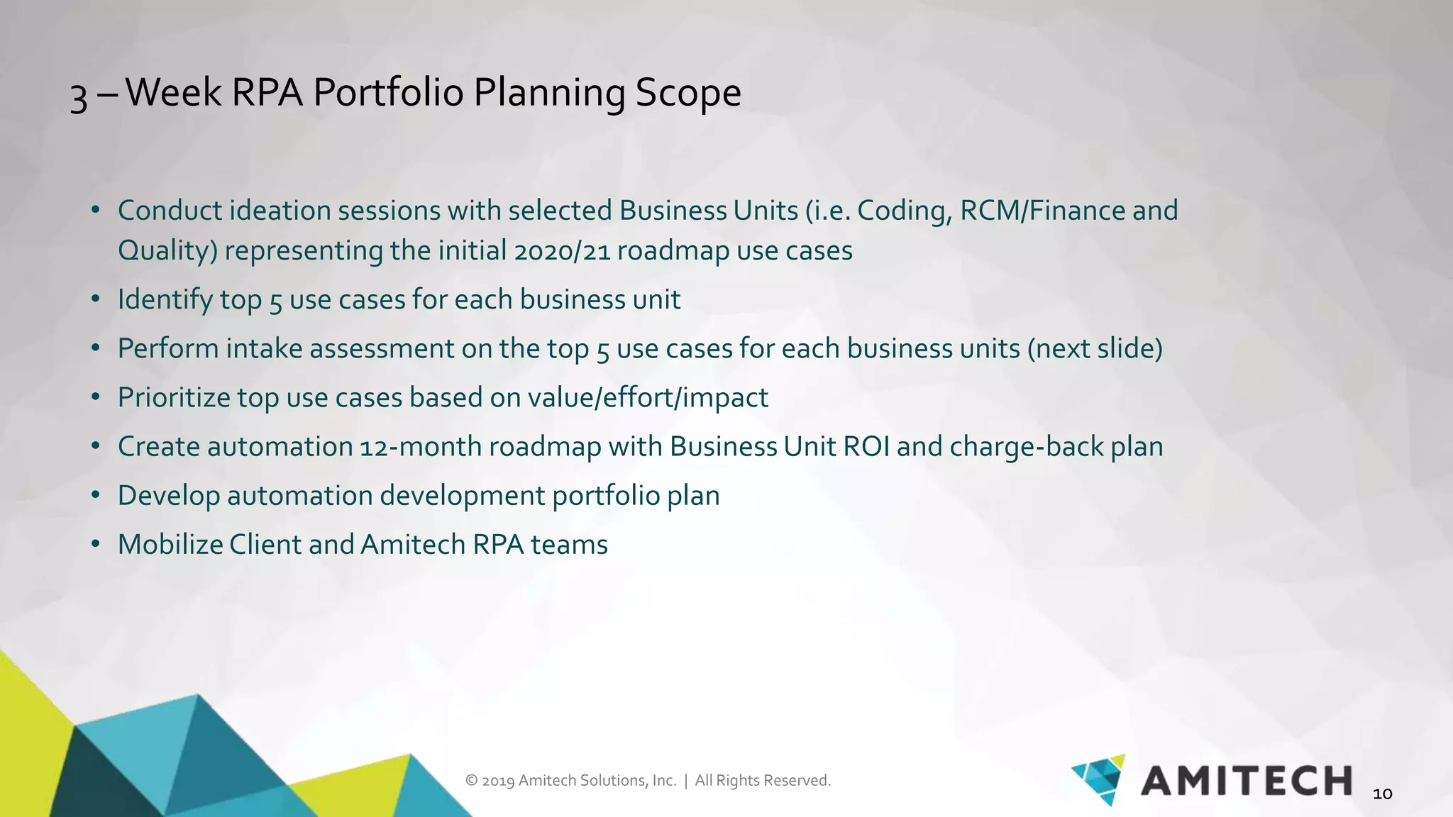 RPA Portfolio Assessment | PPTX