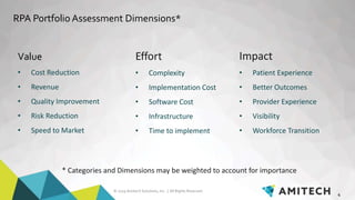 RPA Portfolio Assessment | PPTX
