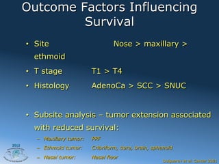 Malinant Tumors of the Paranasal sinuses & skull base by D. Fliss | PDF