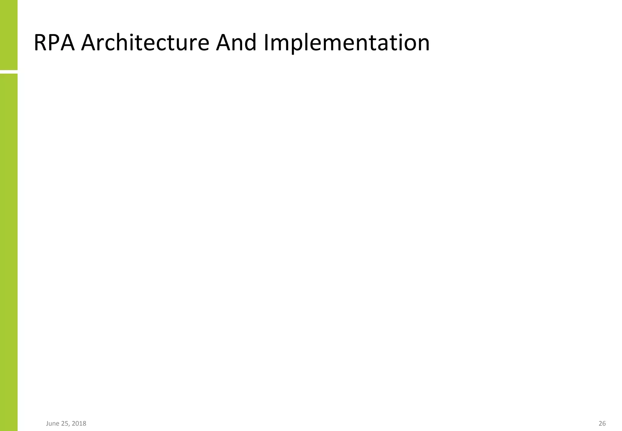 RPA (Robotic Process Automation), POA (Process Oriented Architecture ...