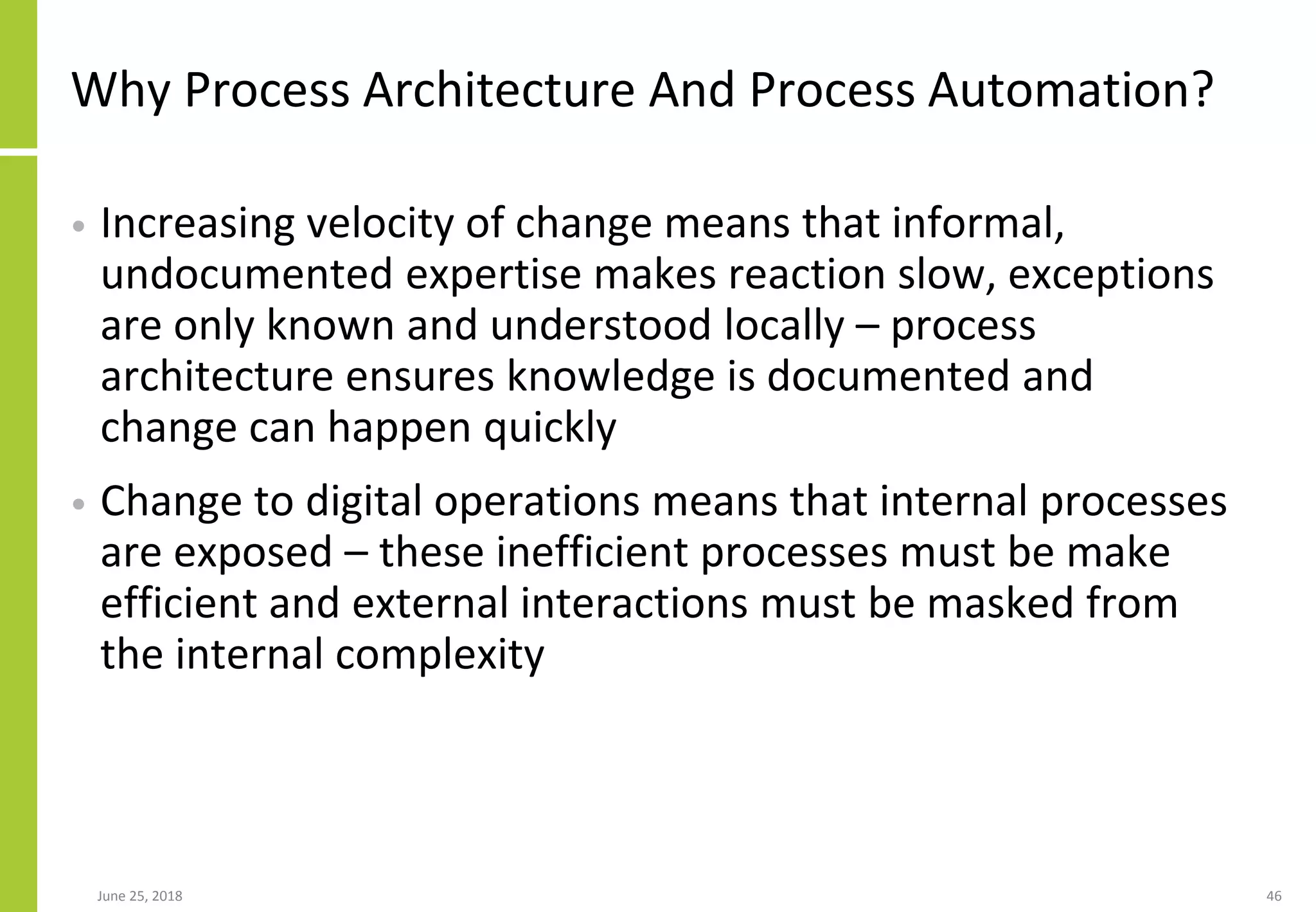 RPA (Robotic Process Automation), POA (Process Oriented Architecture ...