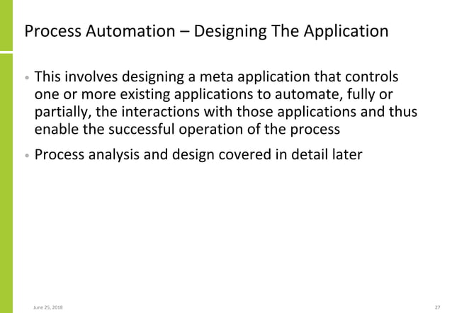 RPA (Robotic Process Automation), POA (Process Oriented Architecture ...