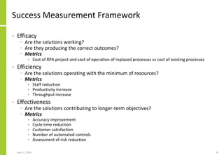 RPA (Robotic Process Automation), POA (Process Oriented Architecture ...